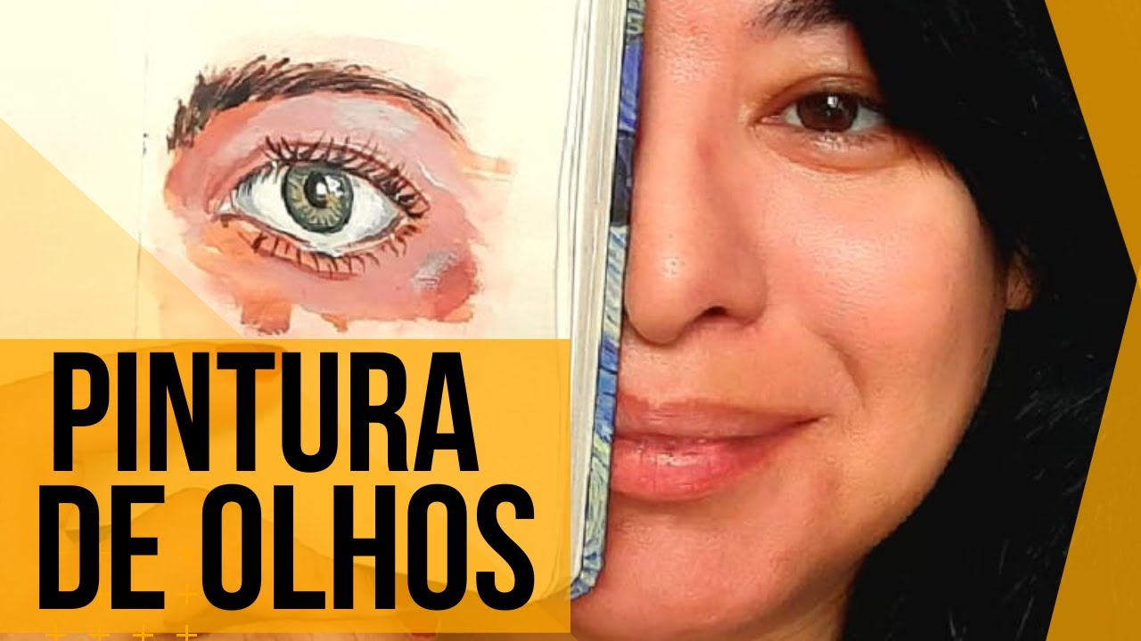 Como Pintar Olhos Realistas com Tinta Acrílica - Passo a Passo para ...