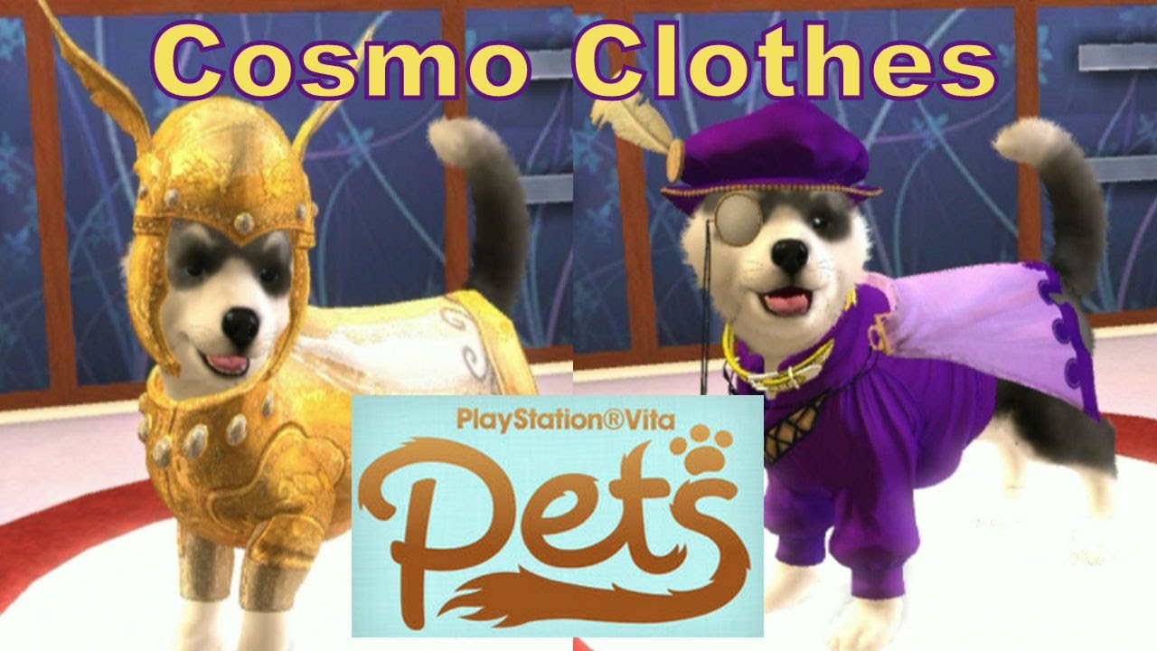 Playstation Vita Pets Cosmo Collectible Clothes "Golden Tunic" - YouTube