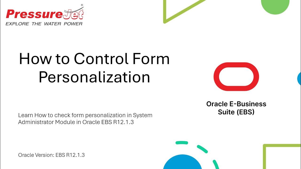 How to Check Form Personalization | Oracle EBS R12 - YouTube