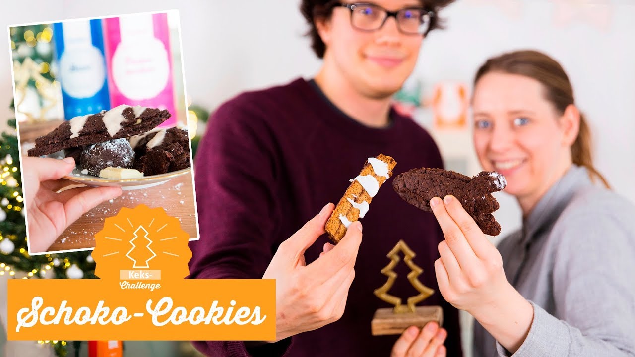 Die Keks-Challenge - Teil 2, Doppeldecker Schoko-Cookies ohne Zucker ...
