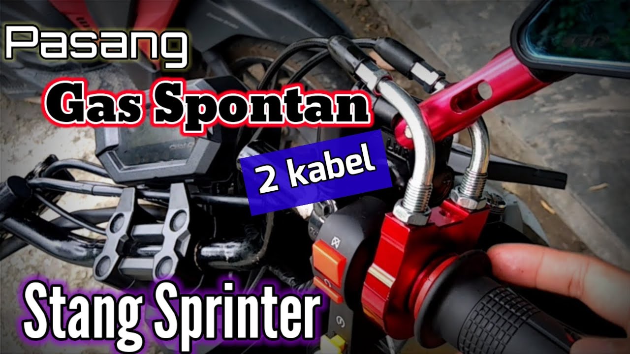 Pasang Gas Spontan 2 Kabel Di Beat Street Stang Sprinter - YouTube