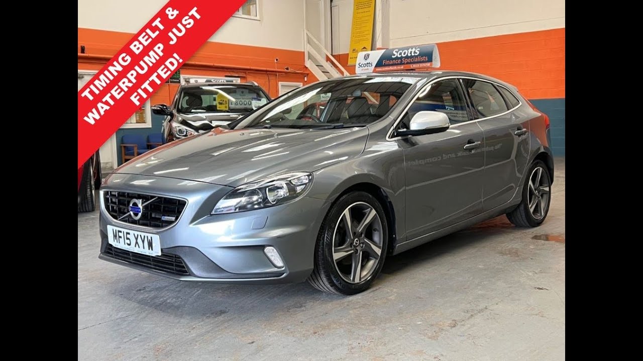 VOLVO V40 1.6 D2 R-DESIGN 5 DOOR DIESEL GREY 0 TAX HEATED SEATS - YouTube