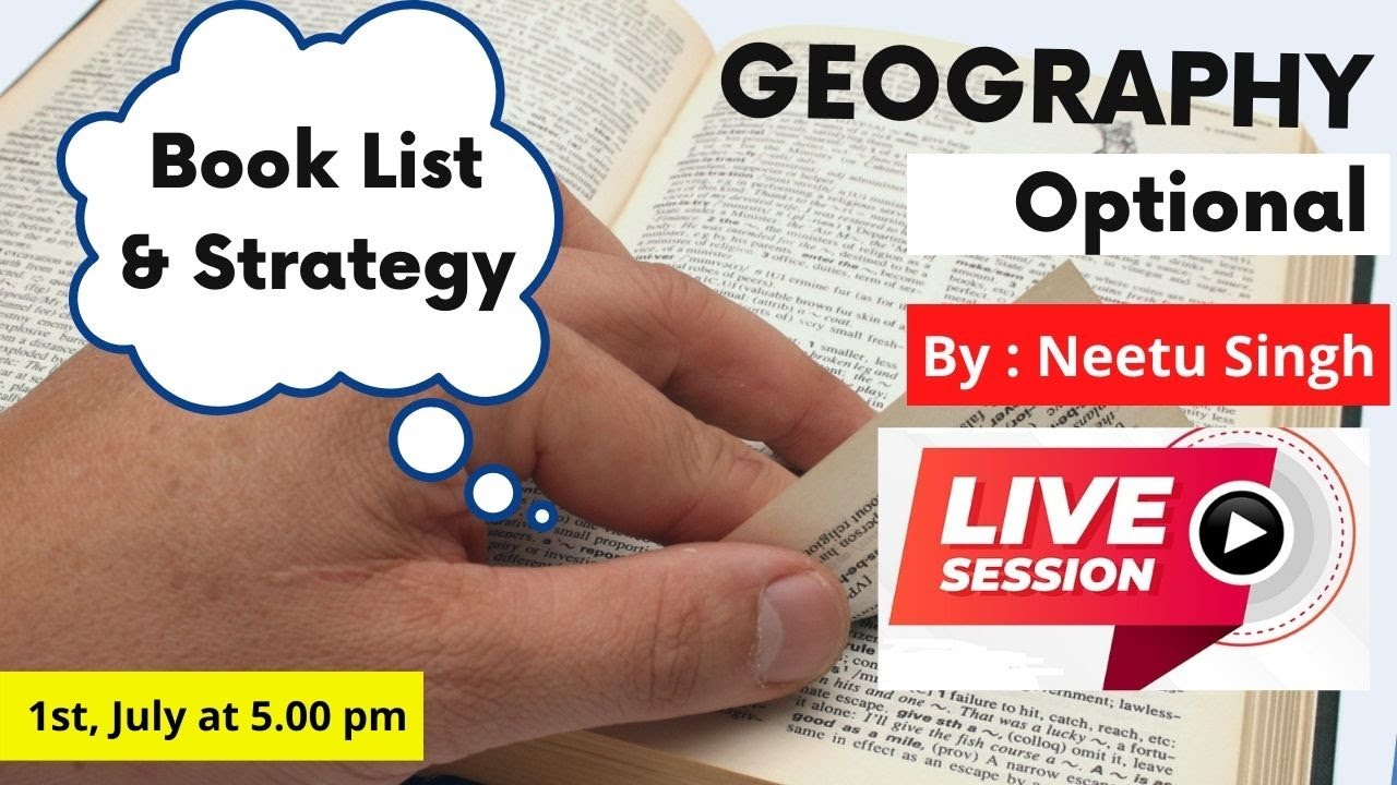 Geography Optional Book List & Strategy (OPEN WORKSHOP) NEETU SINGH ...
