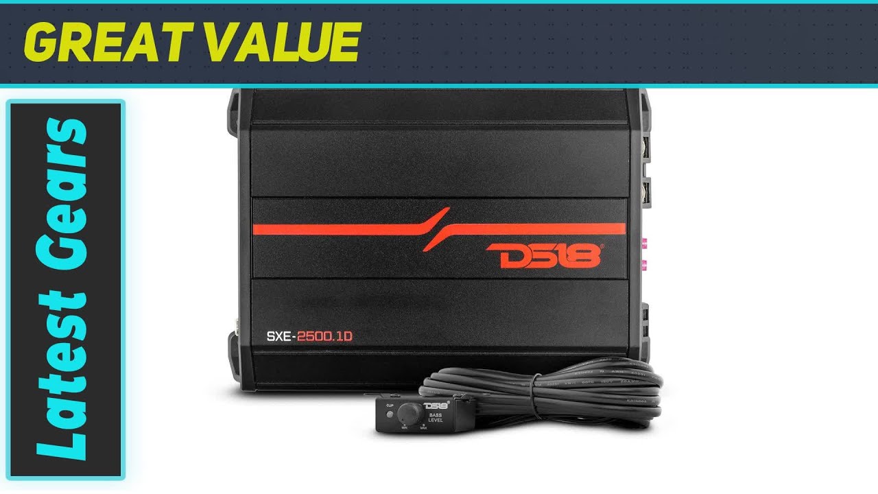DS18 SXE-2500.1D/BK Car Amplifier: Unleash the Power of Your Car Audio ...