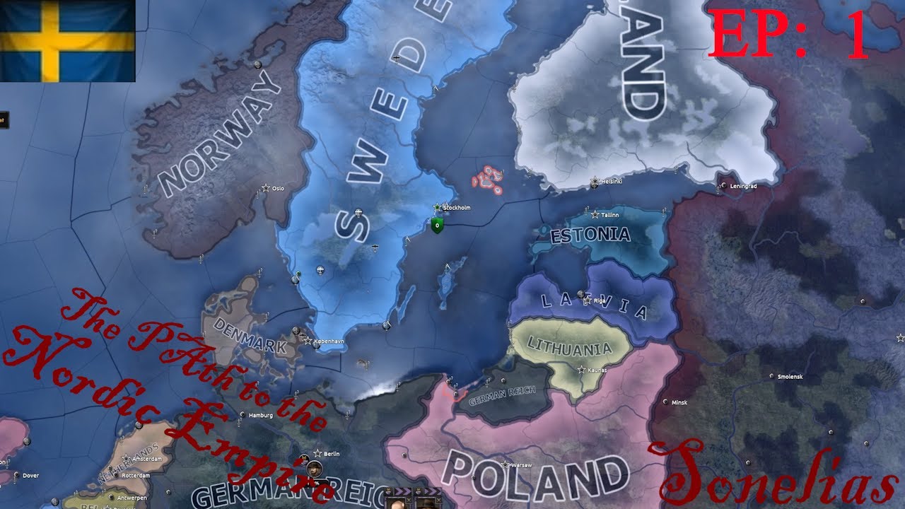 HOI4 - Sweden: Forming the Nordic Empire - 01 - Early start - YouTube