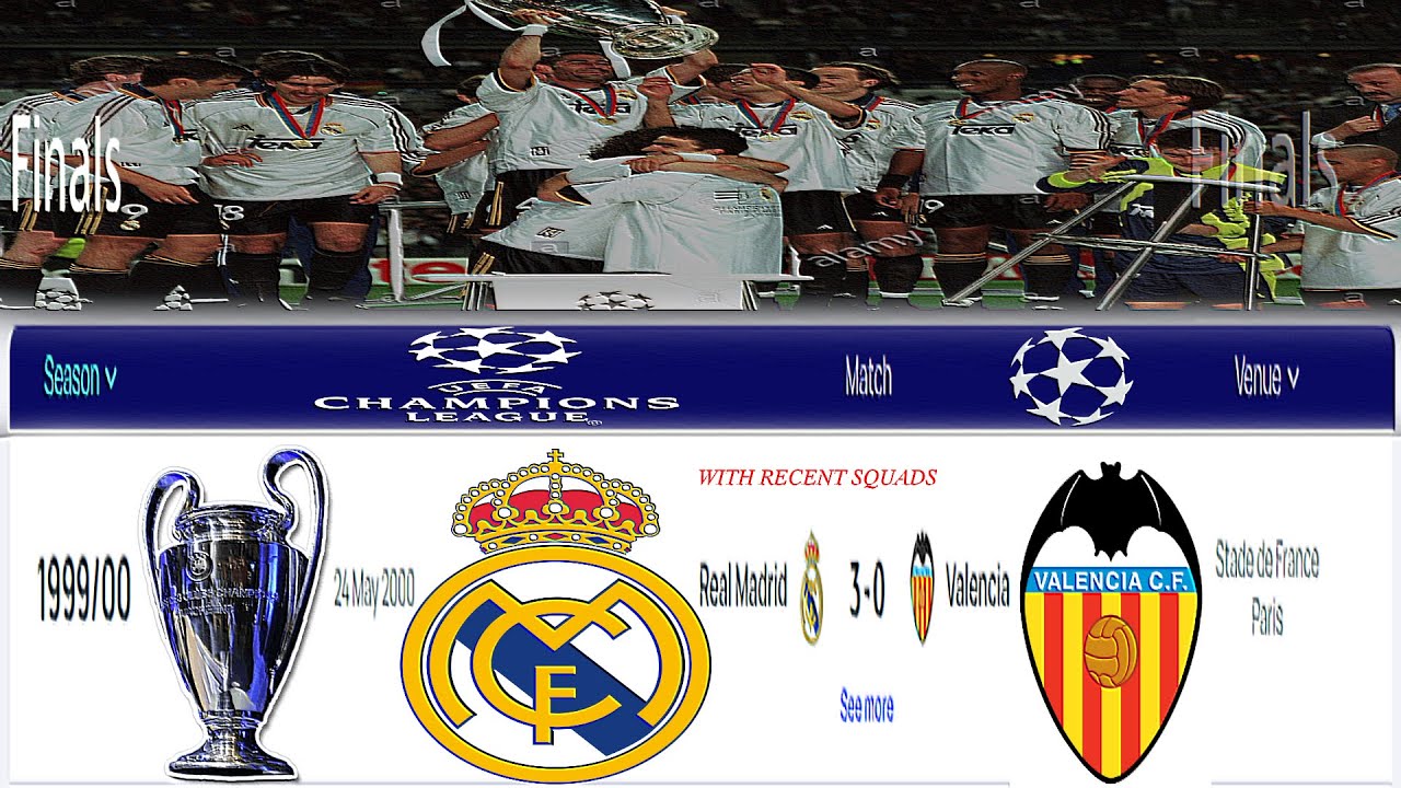 2000 UCL Finale |VALENCIA C.F's 1st European Cup makes it 7 Stars for ...