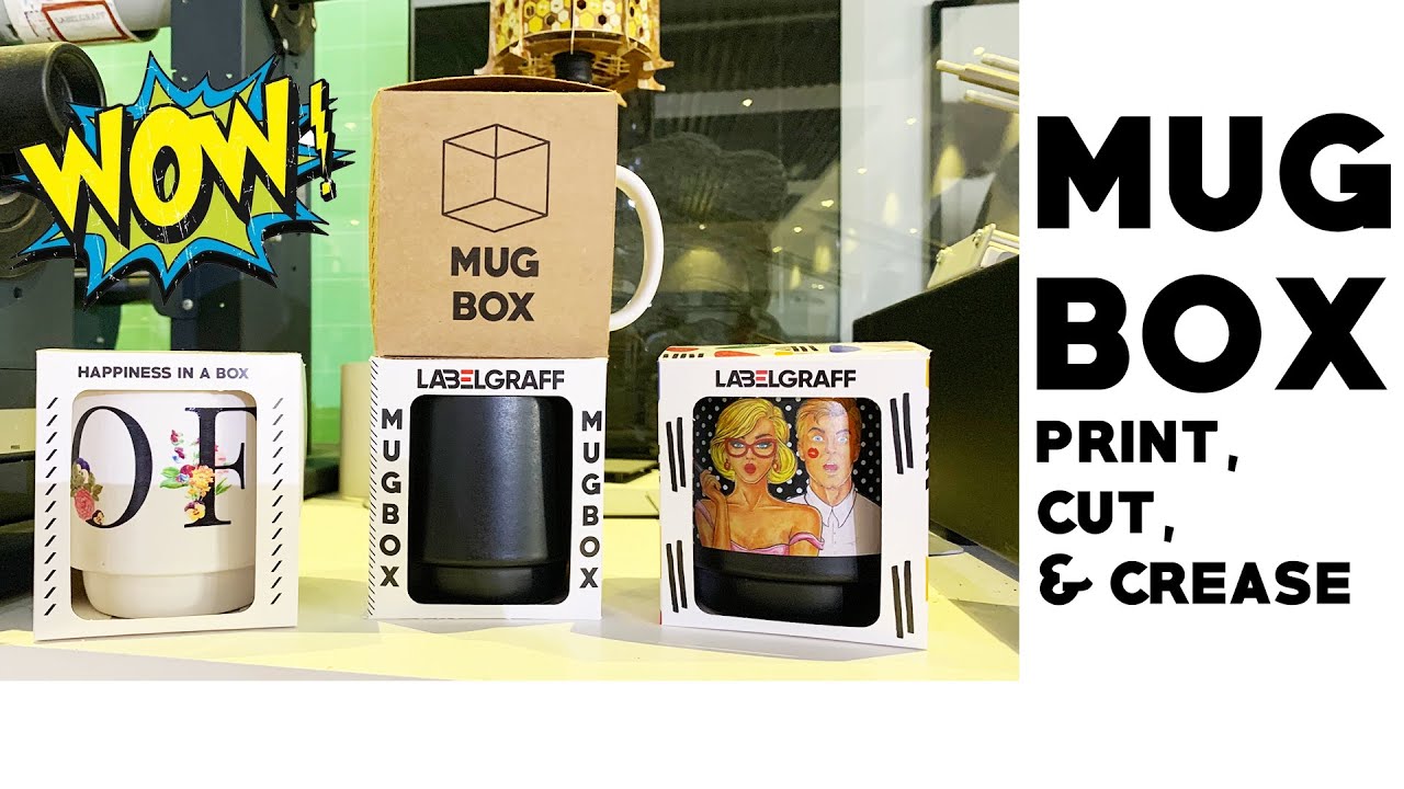 Print, Cut and Crease Mug Box Making - YouTube