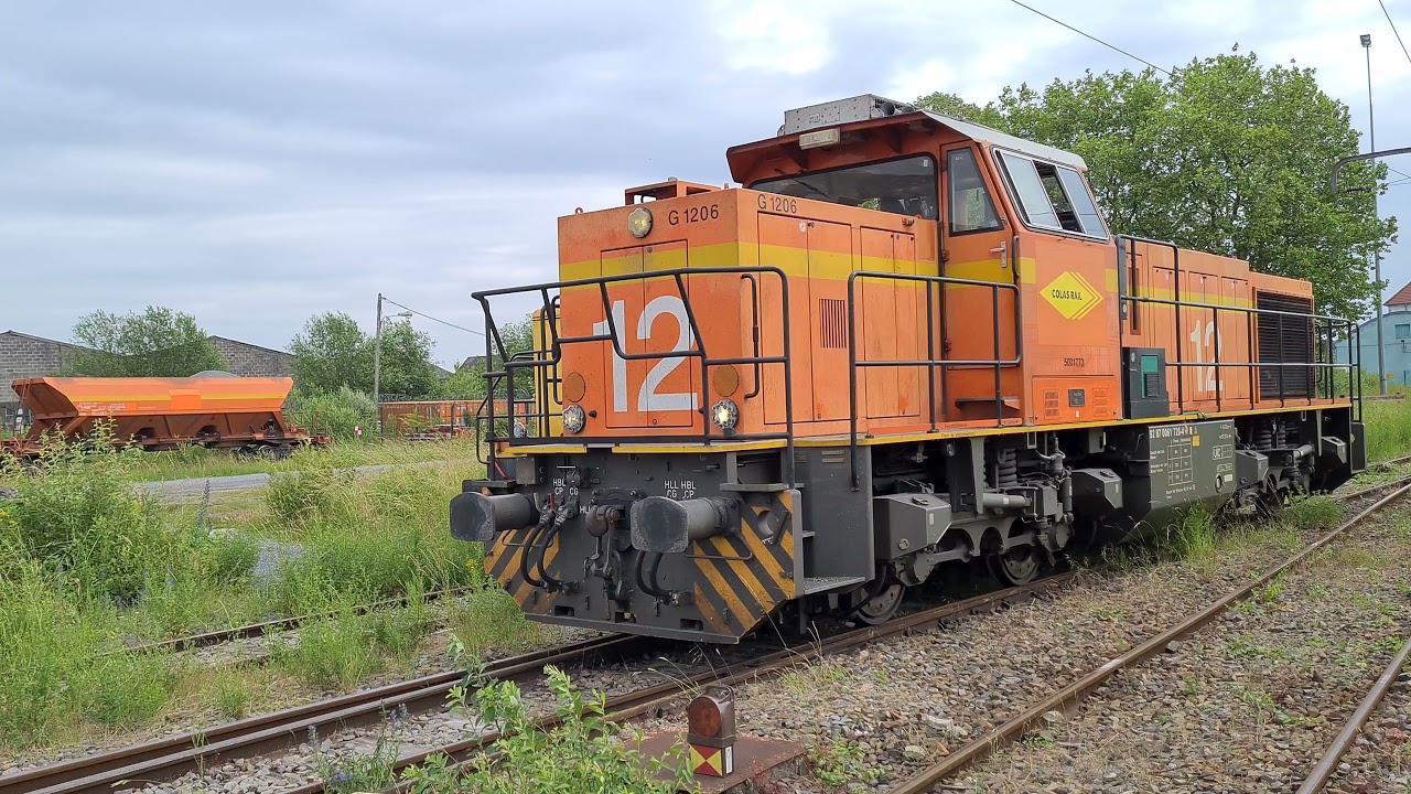 Locomotive G 1206 évoluant sur les voies de la gare d ANOR le 25 juin ...
