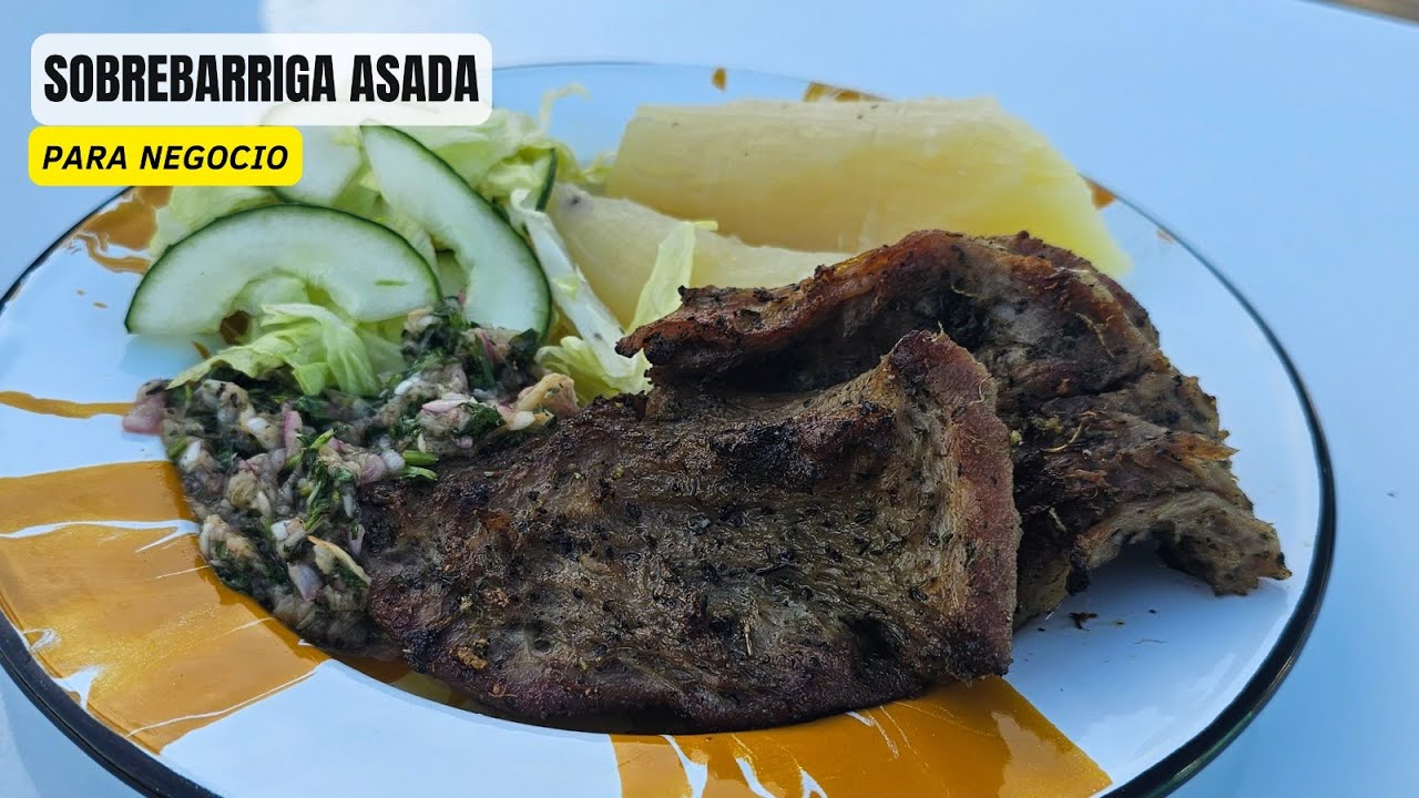 RECETA DE SOBREBARRIGA ASADA - RECETA PARA NEGOCIOS - YouTube