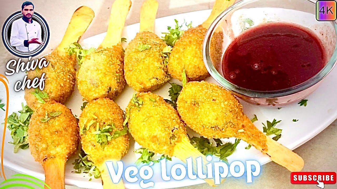 VEG LOLLIPOP RECIPE | kabab | veg cocktail kabab shivachef - YouTube
