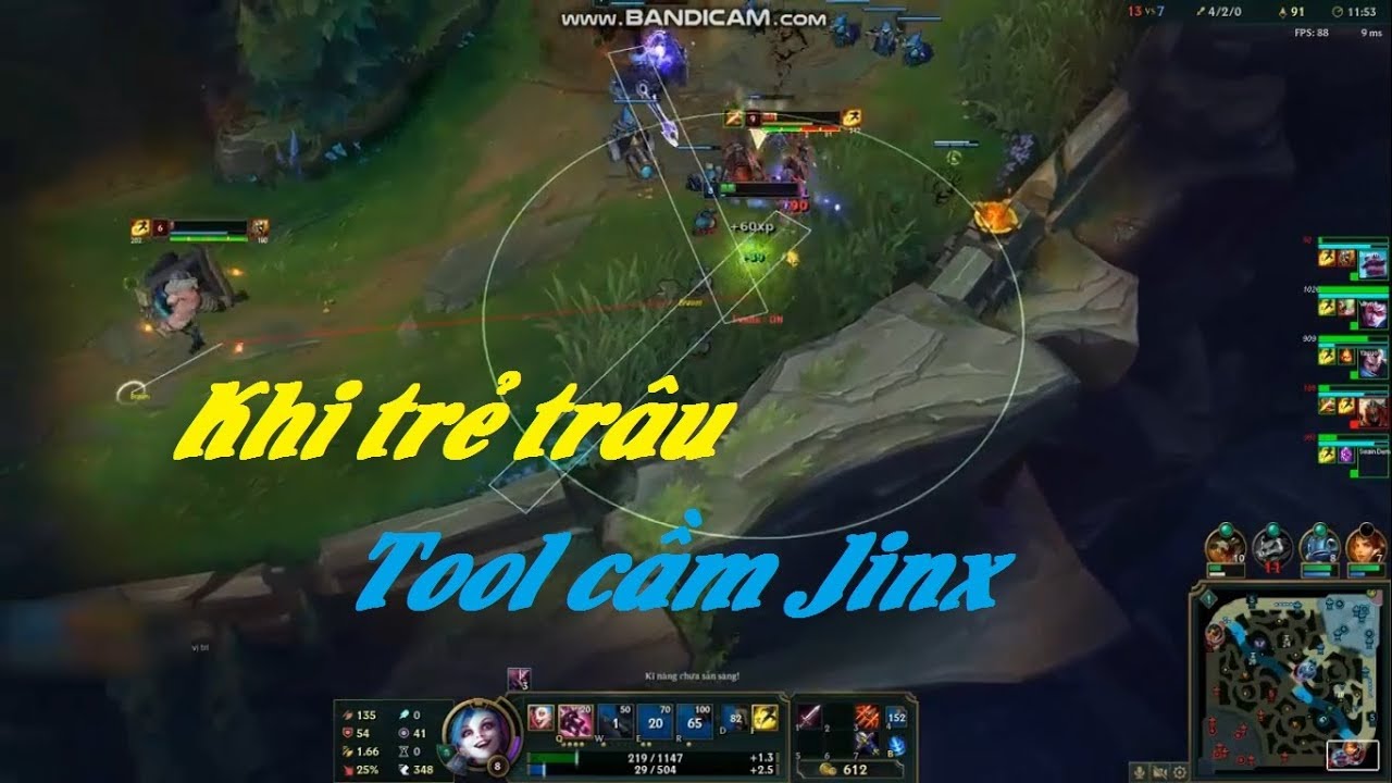 Jinx Tool - Khi Trẻ Trâu Tool đánh AD Jinx / Tool Liên Minh Huyền Thoại ...