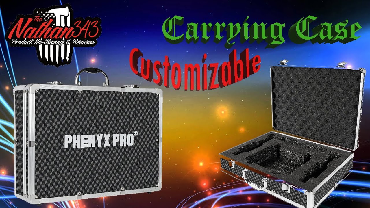 Phenyx Pro Medium Size Carrying Case Customizable - YouTube