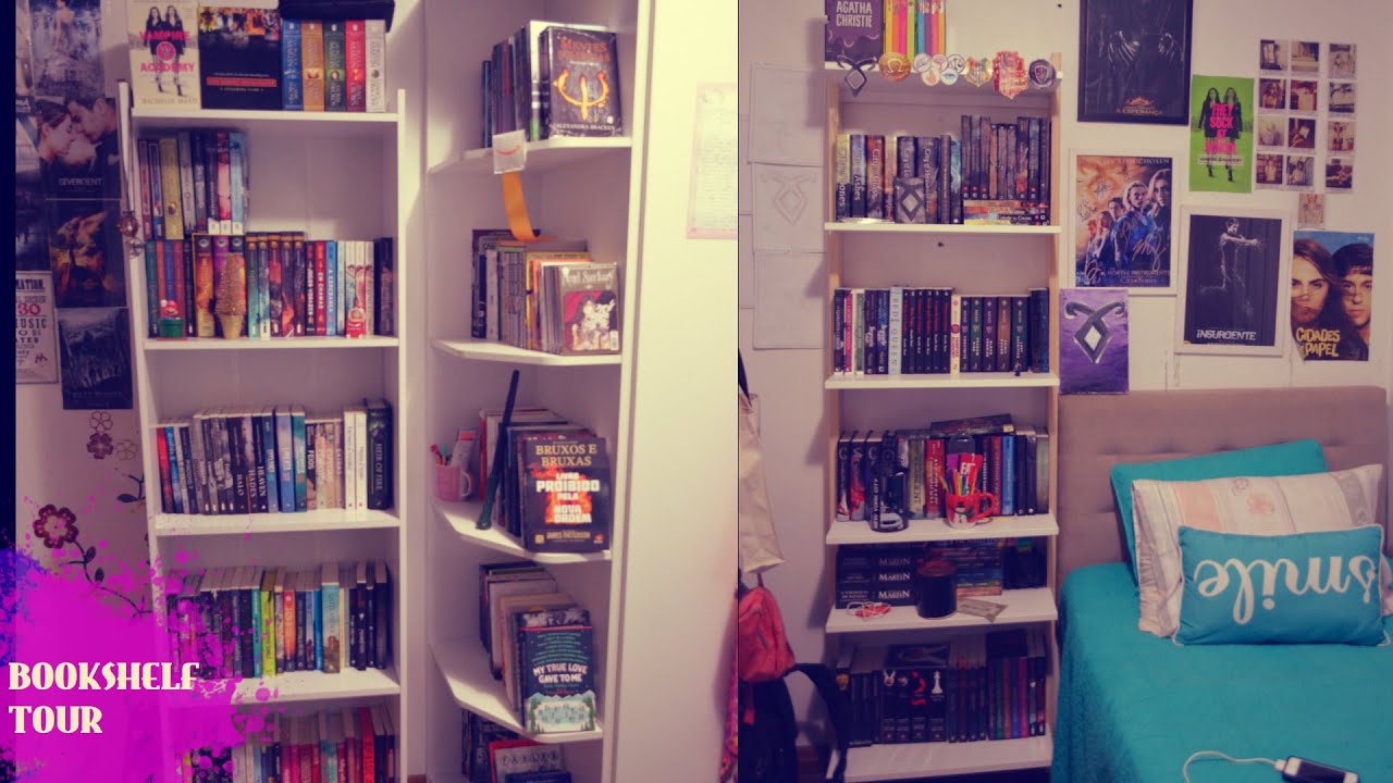 Bookshelf Tour - YouTube