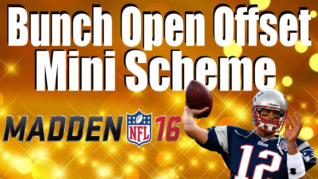 Madden 16 Mini Scheme: Bunch Open Offset - YouTube