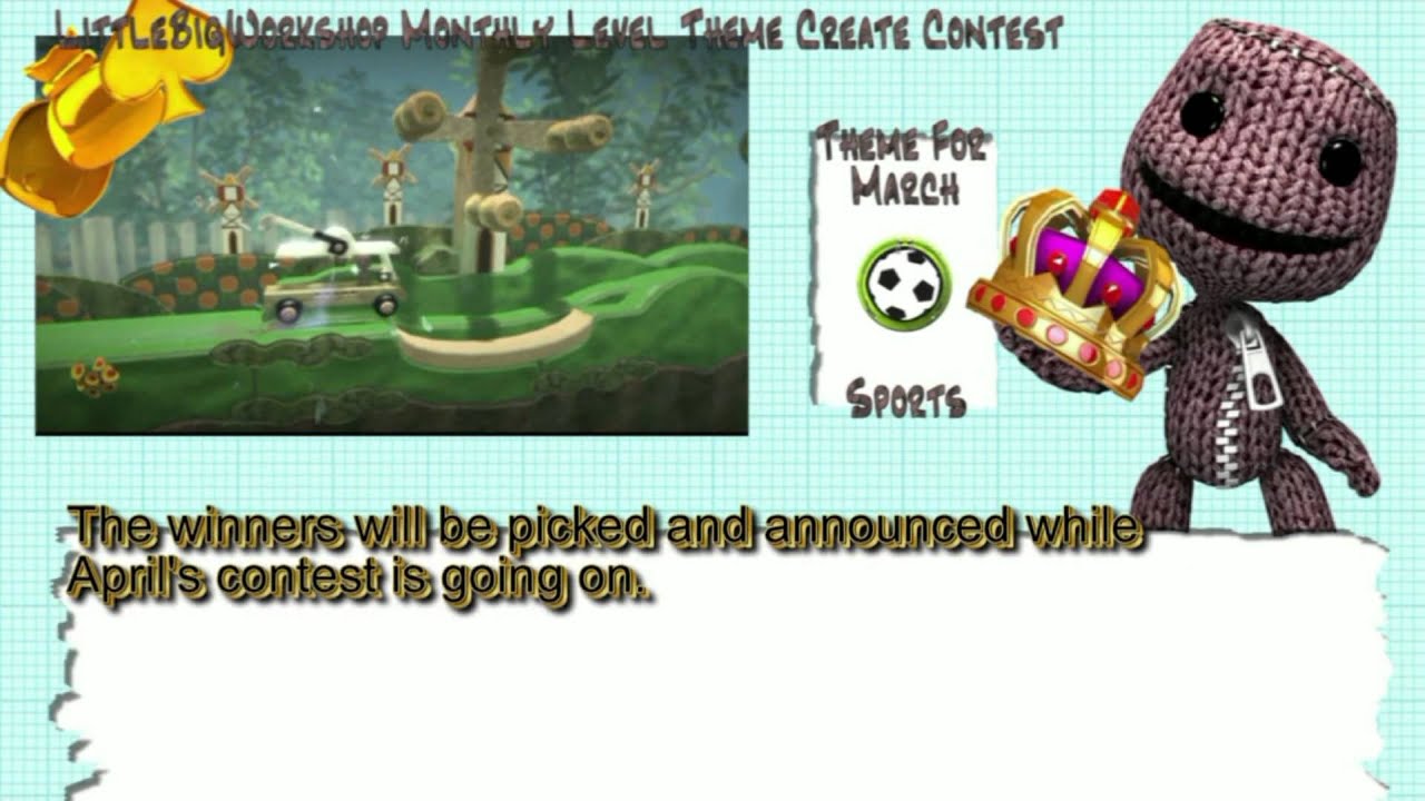 [LBP] LittleBigWorkshop Monthly Level Theme Create Contest: March - YouTube