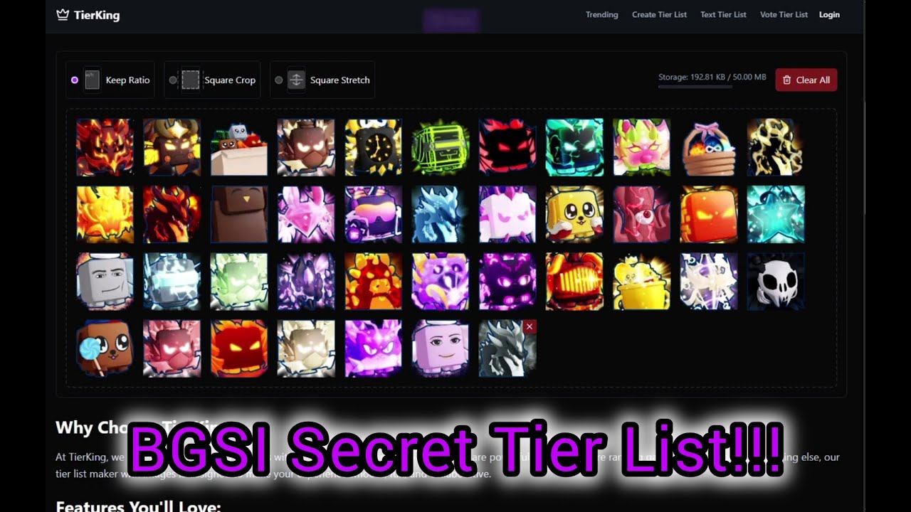 BGSI All Secrets TIER LIST (As Of Now!) - YouTube