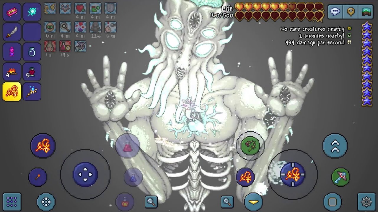 Moon Lord boss battle in Mobile Terraria! - YouTube