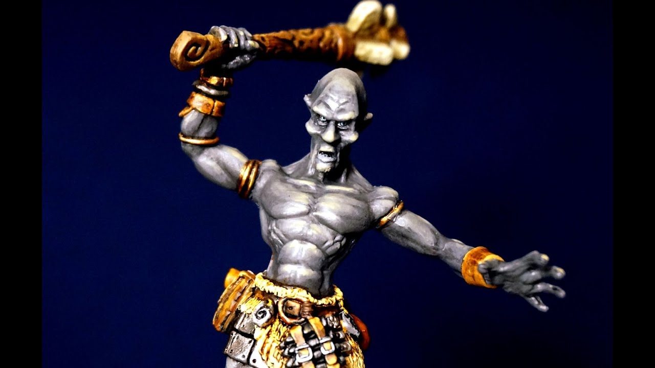 Painting Reaper Bones Stone Giant - YouTube