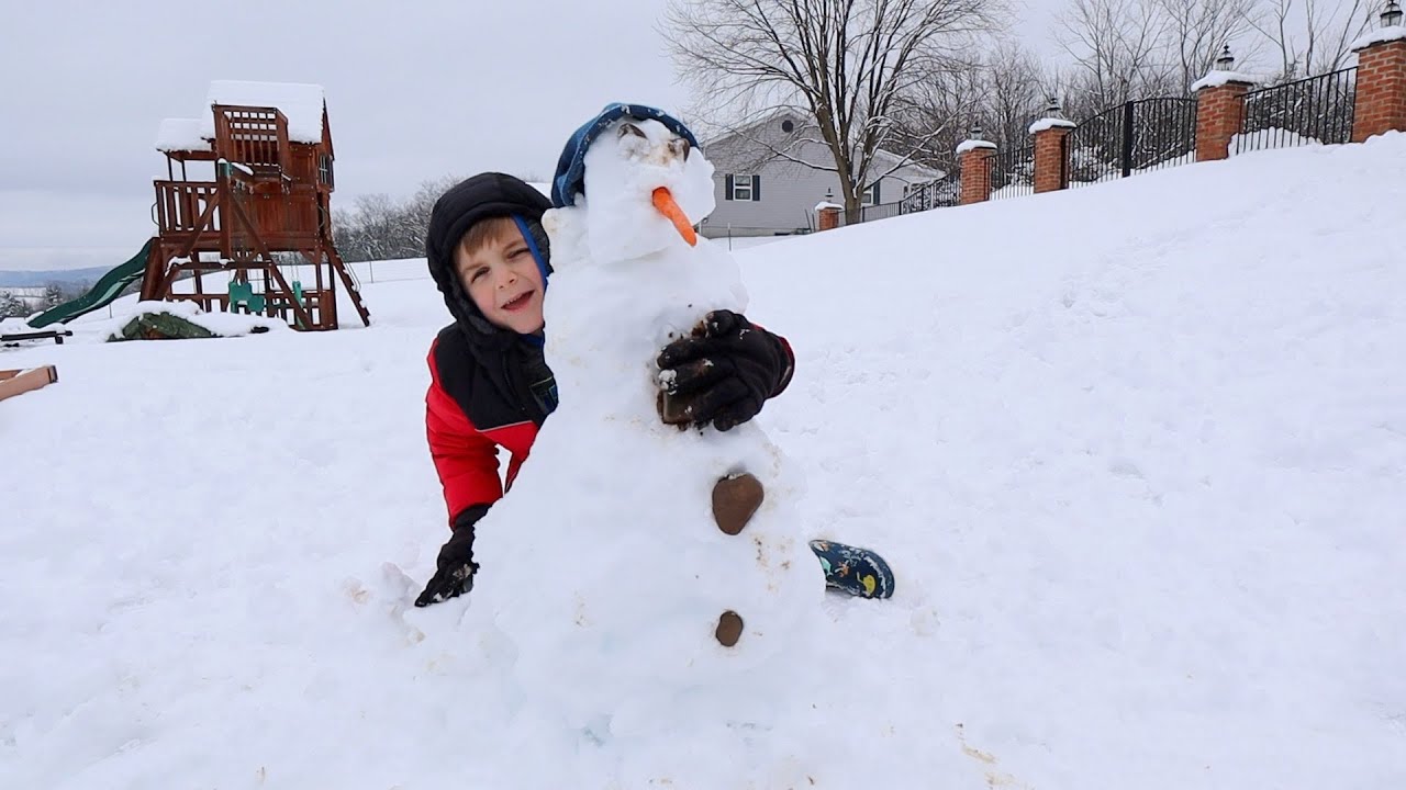 We Built a Cursed Snowman - YouTube