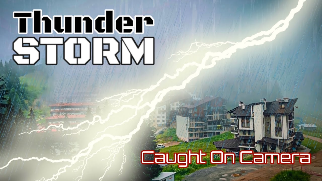 POWERFUL Thunderstorm Rising ⛈️ | Lightning, Thunder and Rain in 4K ...