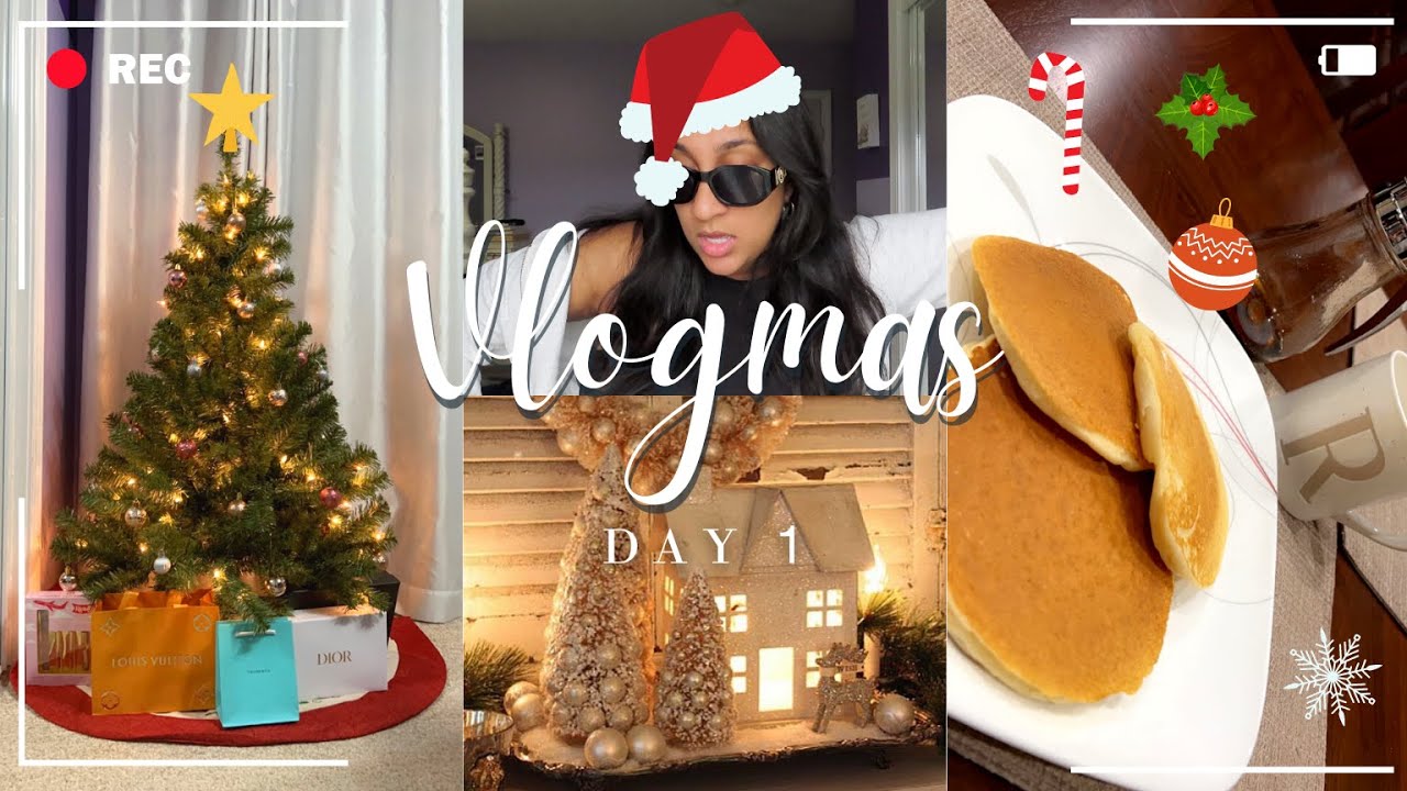 Vlogmas Day 1 ♡ Decorating My Room Putting Up The Tree First Day Of