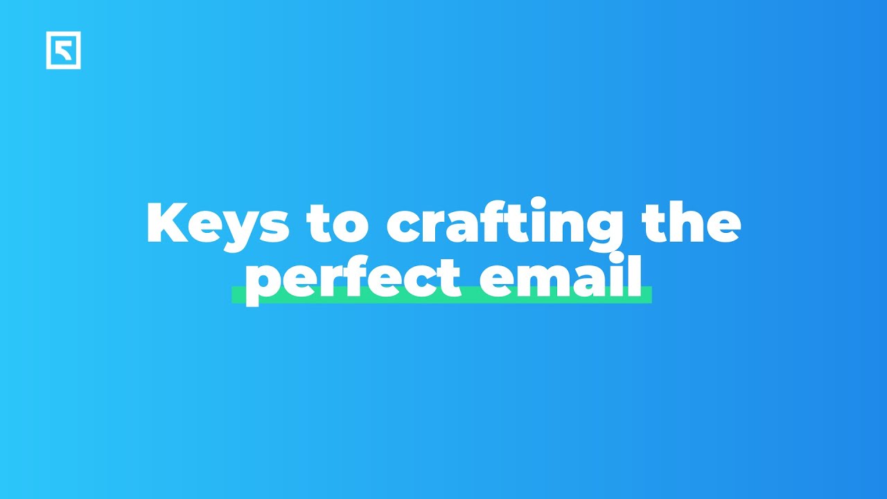 Keys to crafting a great email + email review breakdown - YouTube