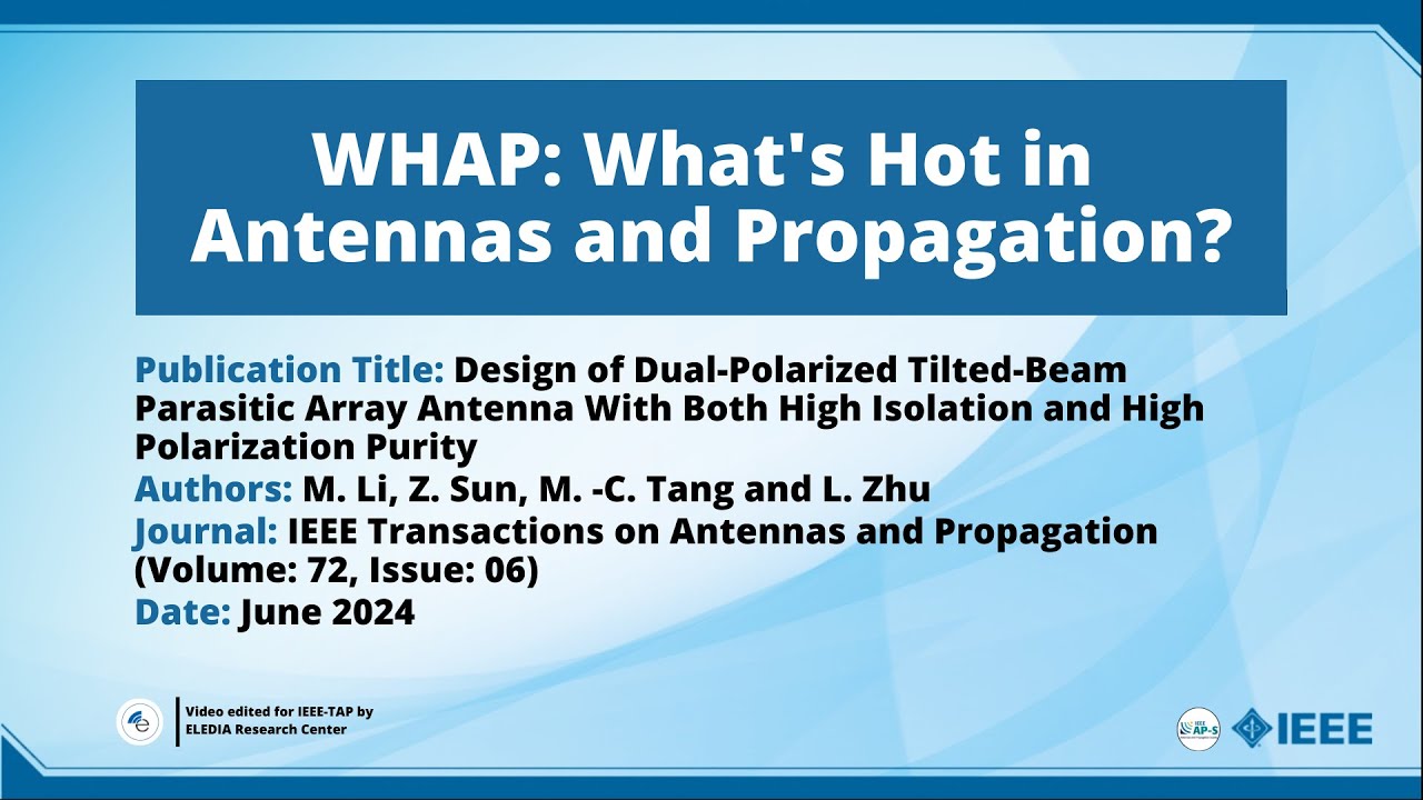 Design of Dual-Polarized Tilted-Beam Parasitic Array Antenna - YouTube