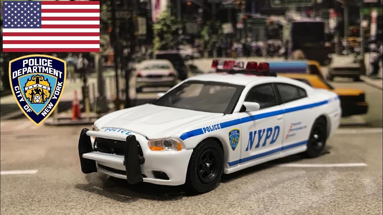 🇺🇸1:64 #Greenlight 2011 Dodge Charger NYPD Interceptor with Push Bar ...