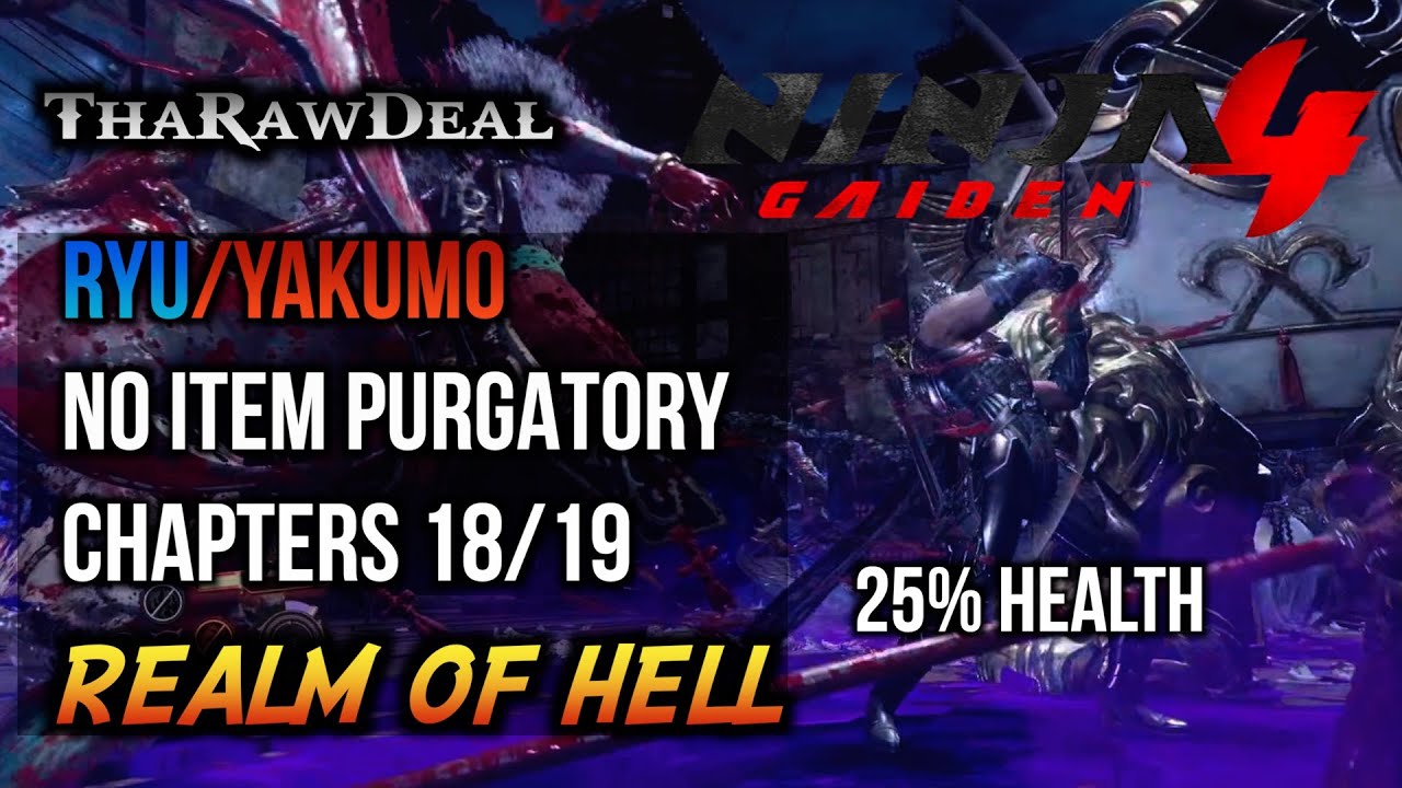 HARDEST PURGATORY CHALLENGES IN NINJA GAIDEN 4! Realm Of Hell Chapters ...