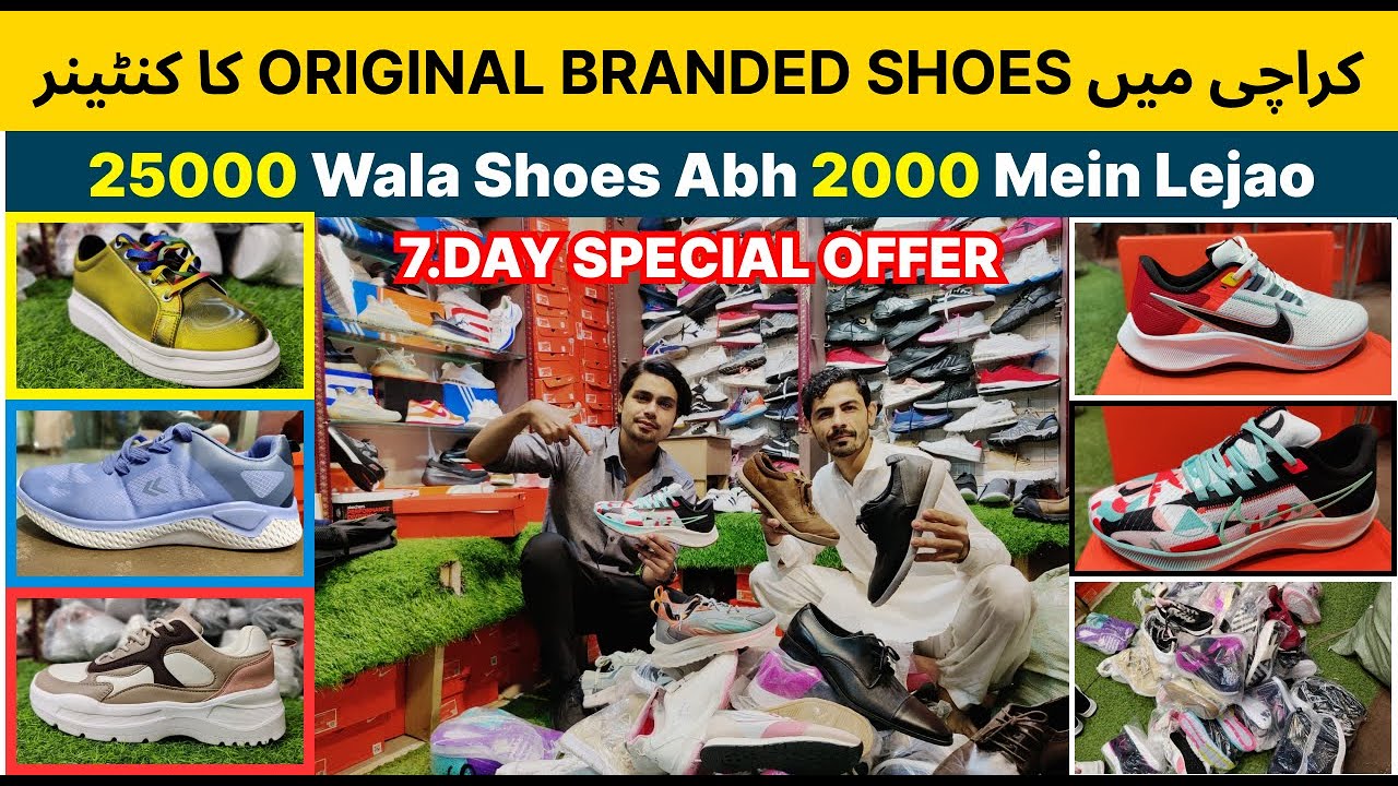 Branded and Imported Shoes Container at Karachi | 25000 Wala Shoes Abh ...