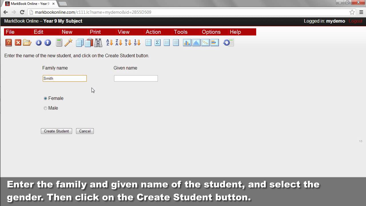 Markbook Online: Make a new markbook - YouTube