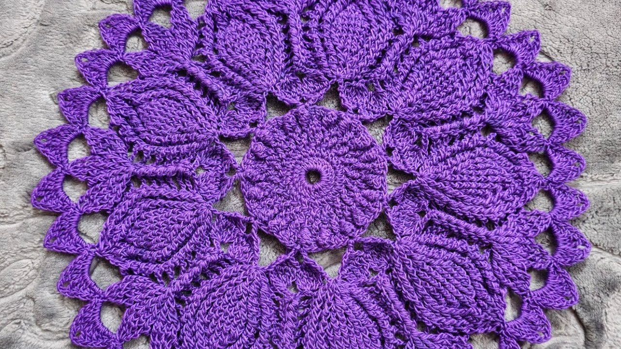 gorgeous crochet doily tutorial step by step | unique crochet doily ...
