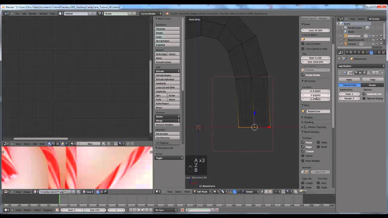 Tutorial Tuesdays Episode 005: Procedurally Texture a Candy Cane! - YouTube