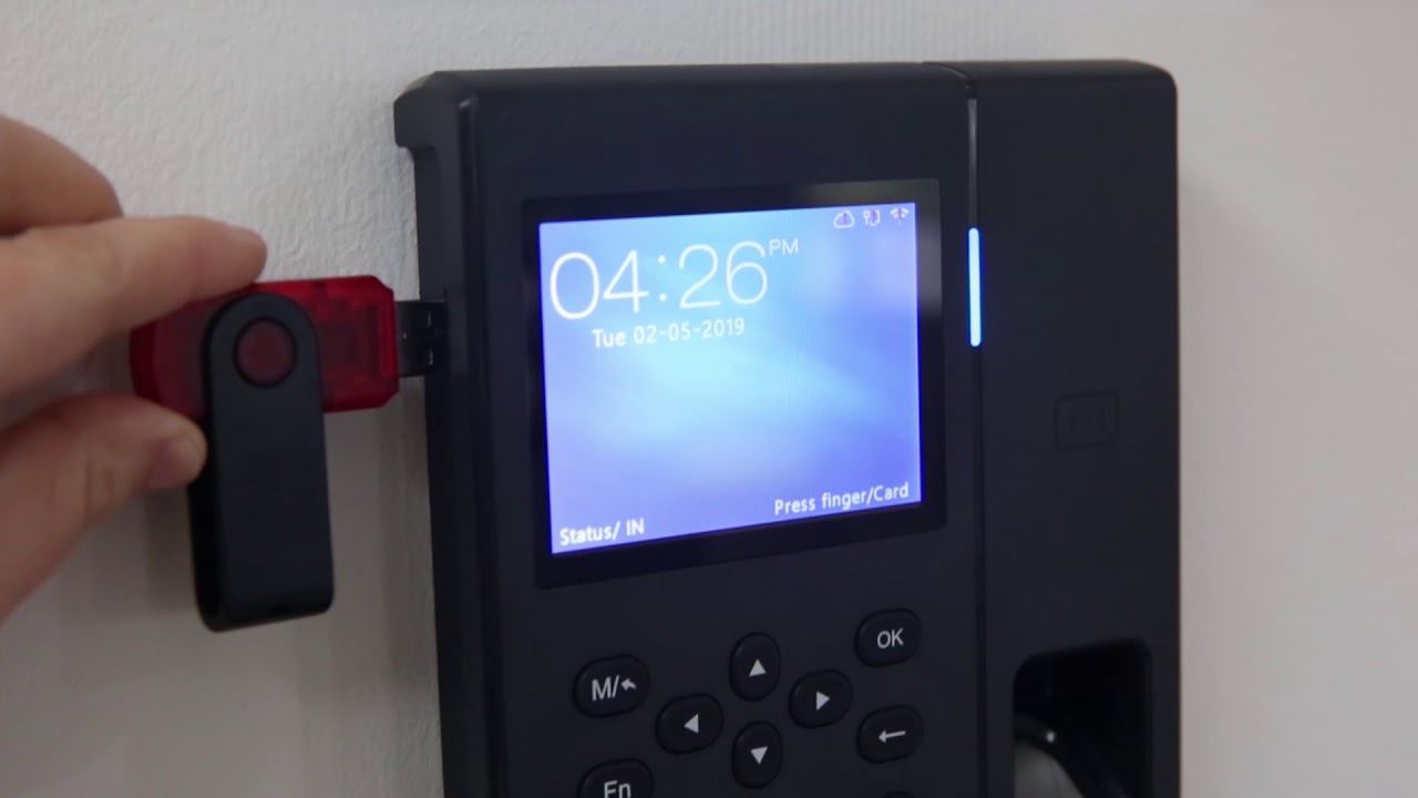 Fingerprint Time Clocks Crown Security Products - YouTube