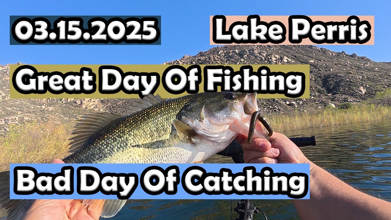 Lake Perris Bass Fishing: 1 fish kind of evening #lakeperrisfishing # ...
