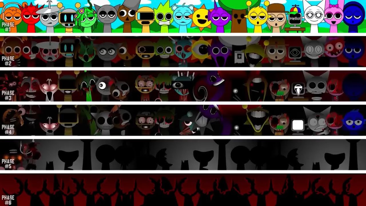 All sprunkis phases - YouTube