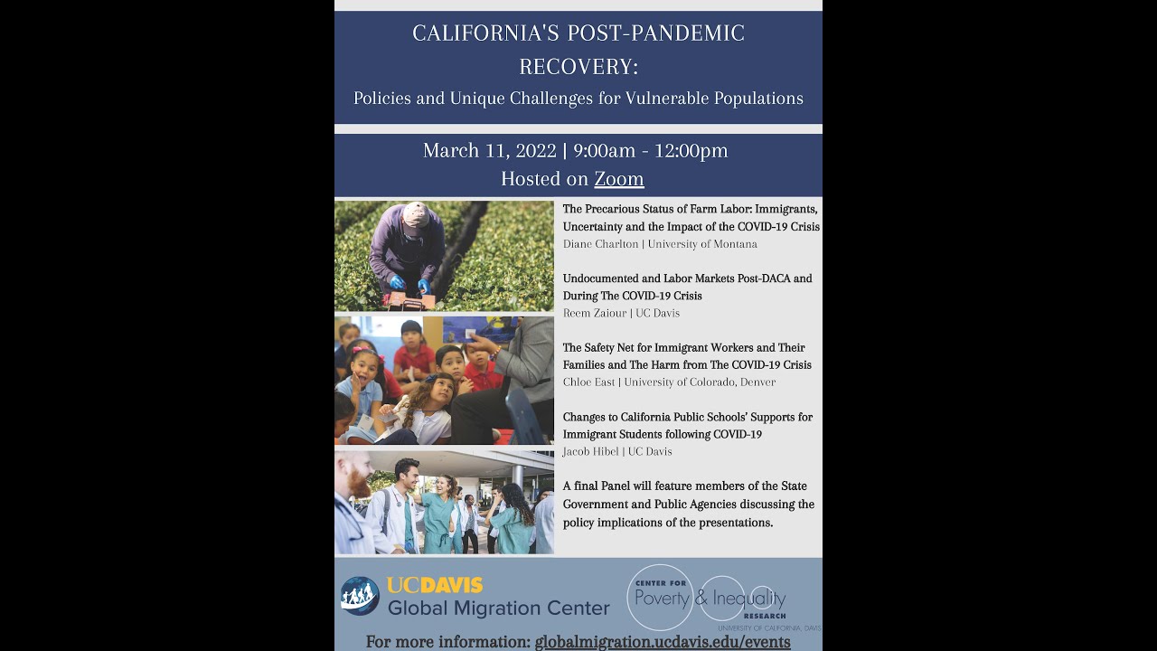California's Post Pandemic Recovery: Policies and Unique Challenges for ...