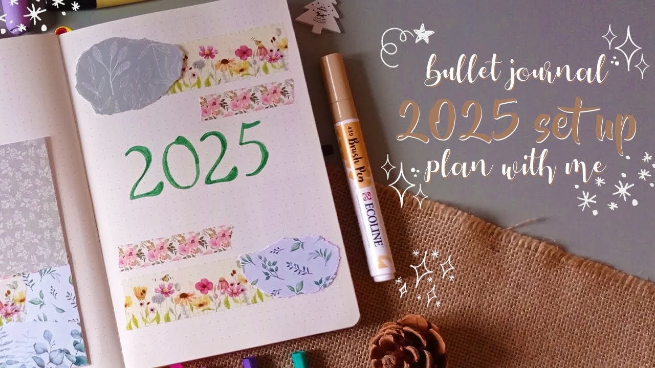 2025 Bullet Journal set up - Plan with me - YouTube