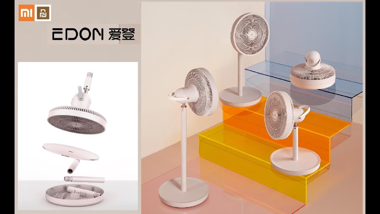 Folding Electric Fan Xiaomi EDON - YouTube