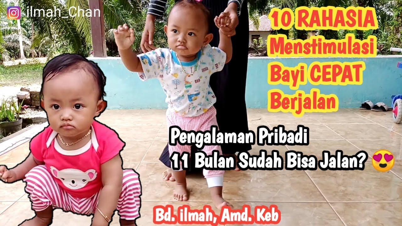 10 Cara Melatih Bayi Berjalan di Bawah 1 Tahun | Stimulasi Bayi Cepat ...