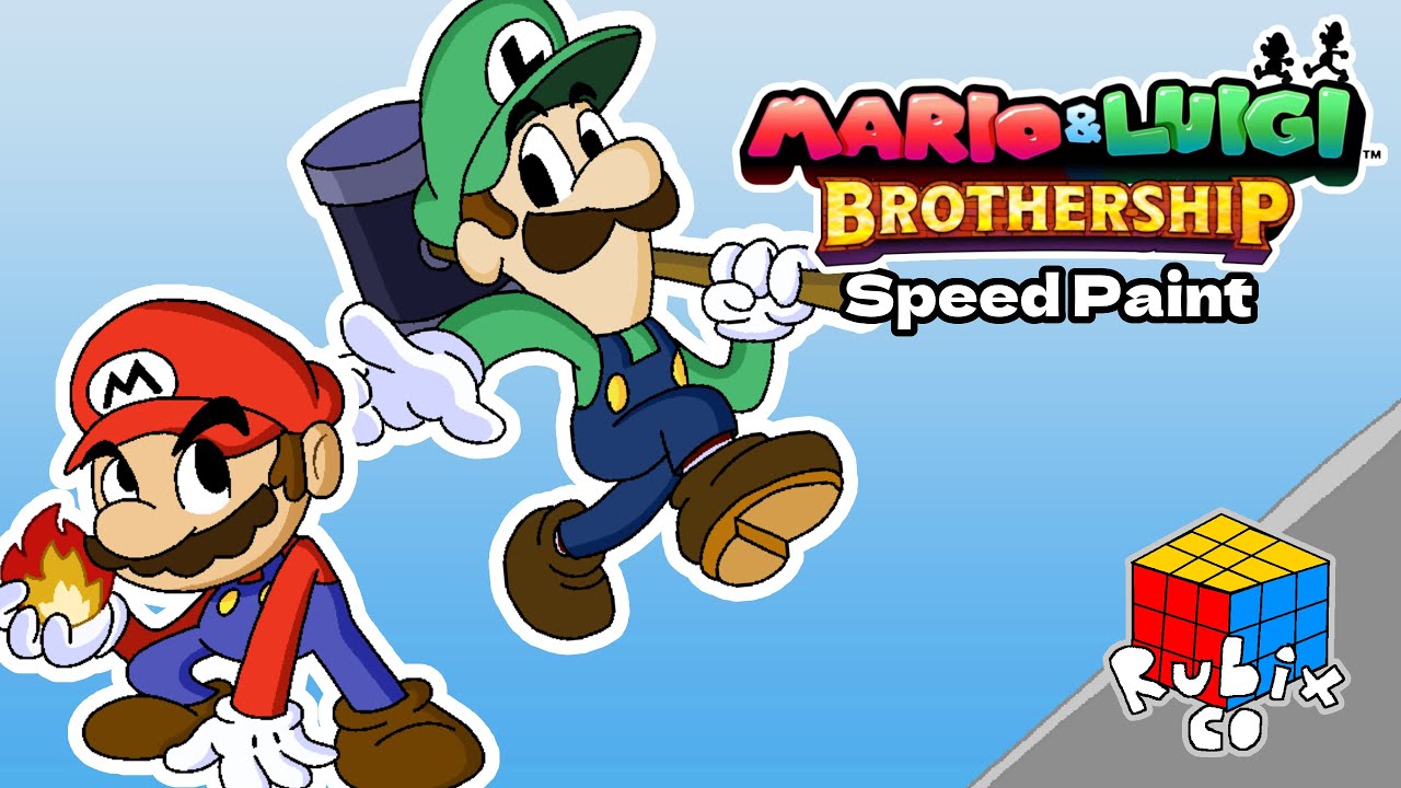 Mario and Luigi BrotherShip | Speed Paint by Crisps - YouTube
