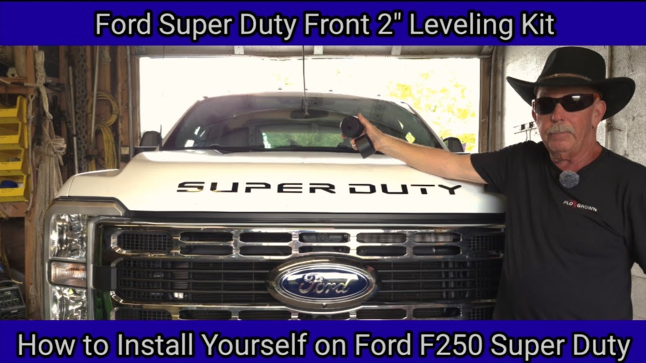 How to Install 2" Front Leveling Kit on Ford F250 - 350 Super Duty ...
