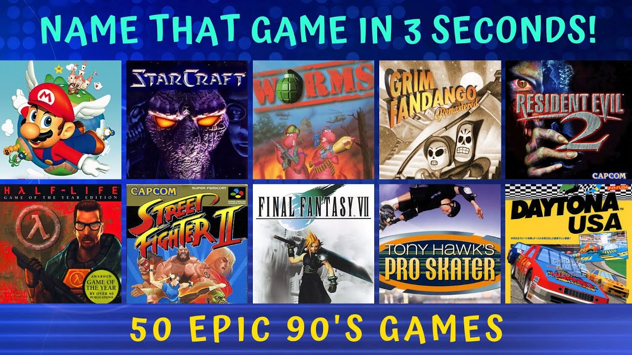 You Have 3 Seconds to Guess the 90s Video Game | 50 Retro Video Games ...