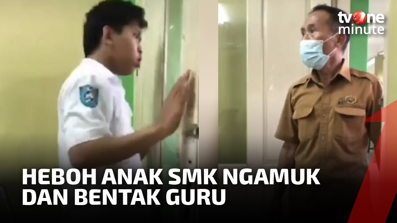 Miris! Siswa SMK Bentak Guru di Dalam Kelas | tvOne Minute - YouTube