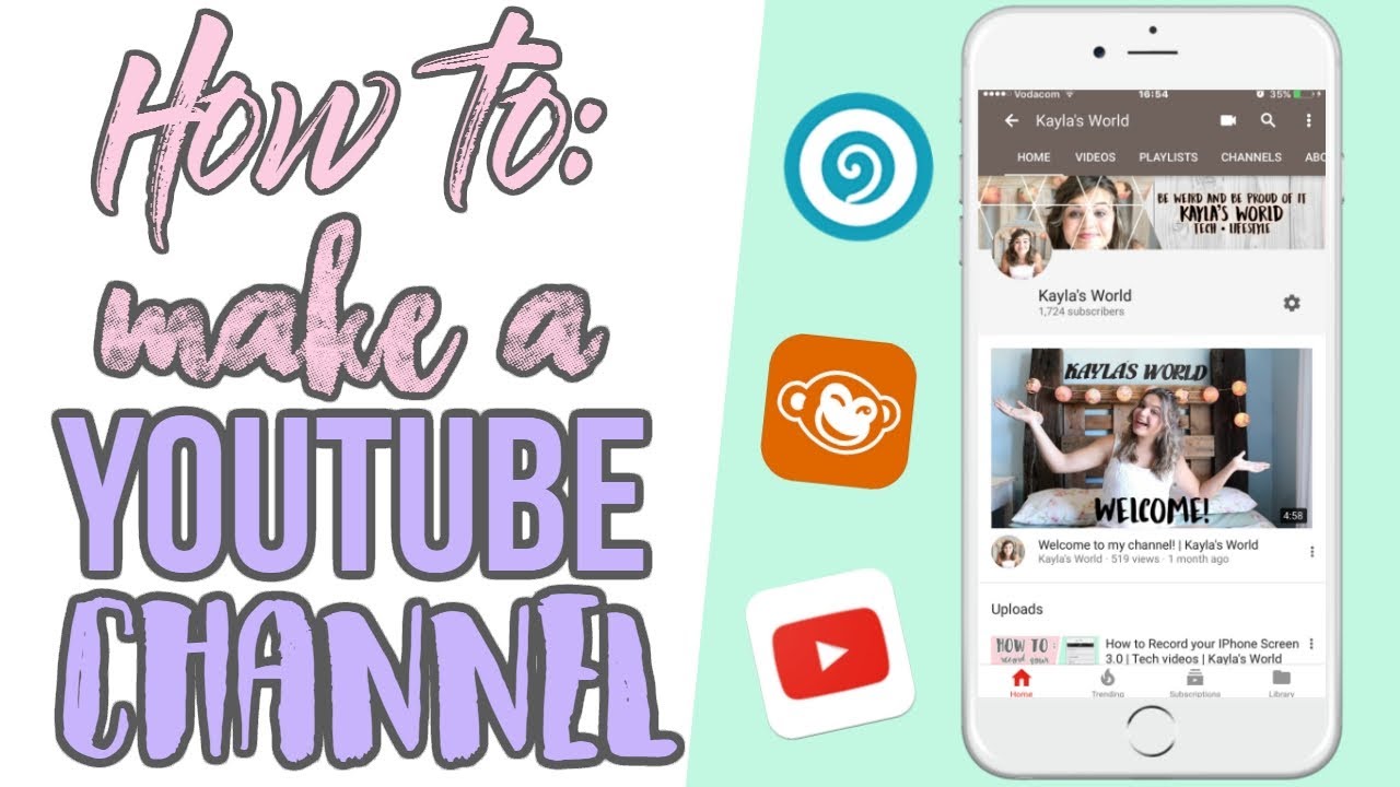 How to make a YouTube channel | Kayla's World - YouTube
