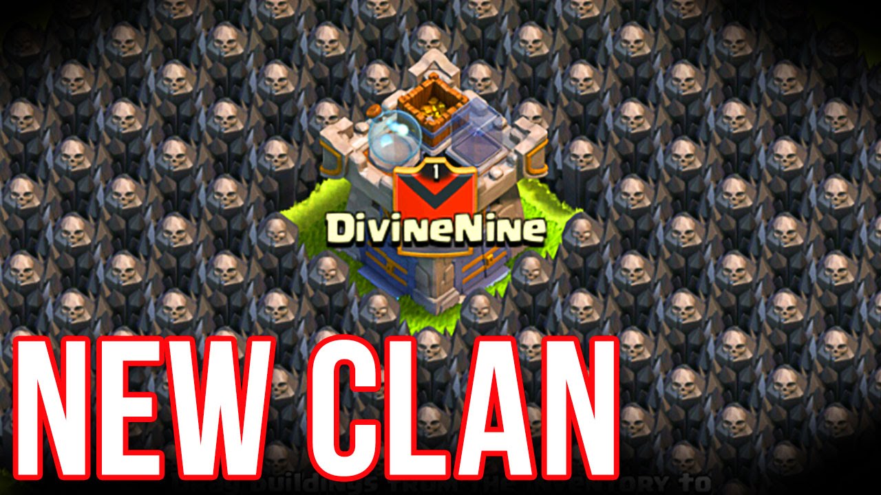 NEW CLAN "DIVINE 9" CLASH OF CLANS - YouTube