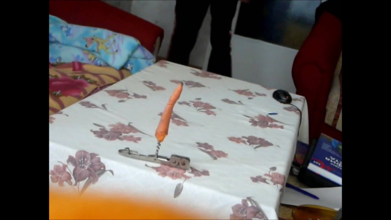 Throwing Cards at a Carrot #1 - YouTube