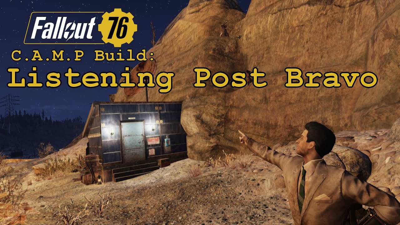 Fallout 76 C.A.M.P Build - Cinematic and Tour: Listening Post Bravo ...