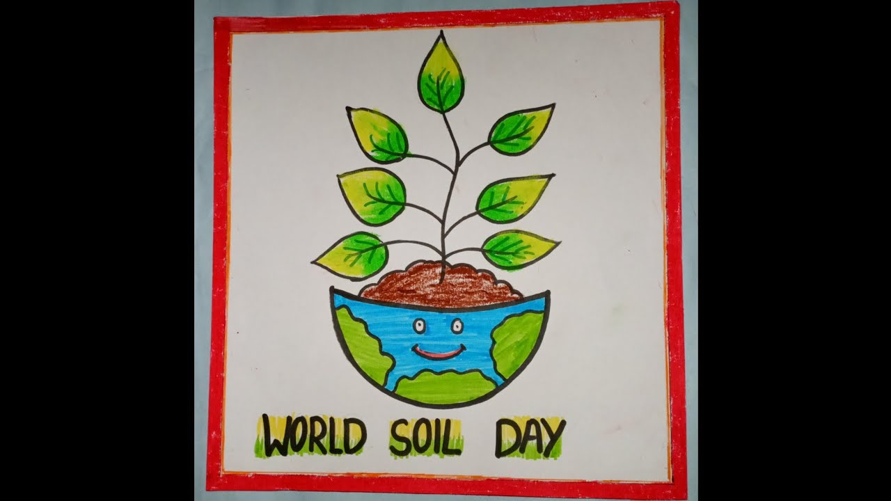 world soil day drawing | easy soil day poster | विश्व मृदा दिवस पोस्टर ...