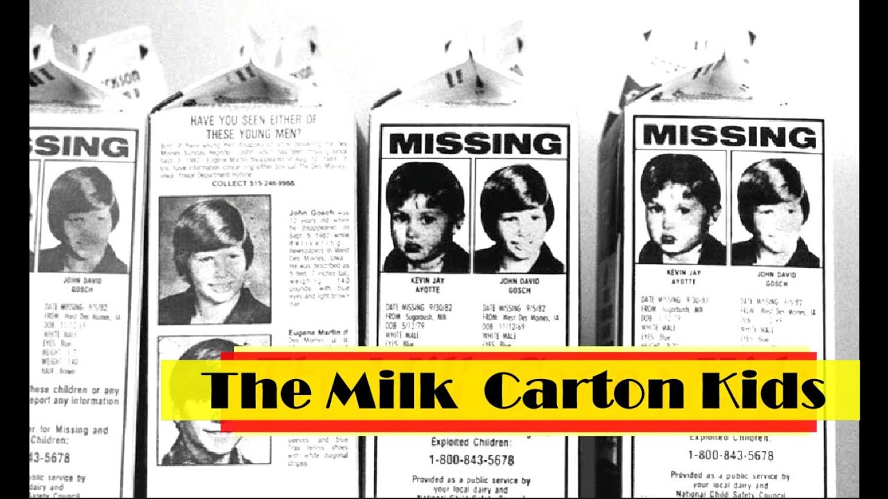 The Milk Carton Kids of the 1980's to 1990's #ColdCases #Missing # ...